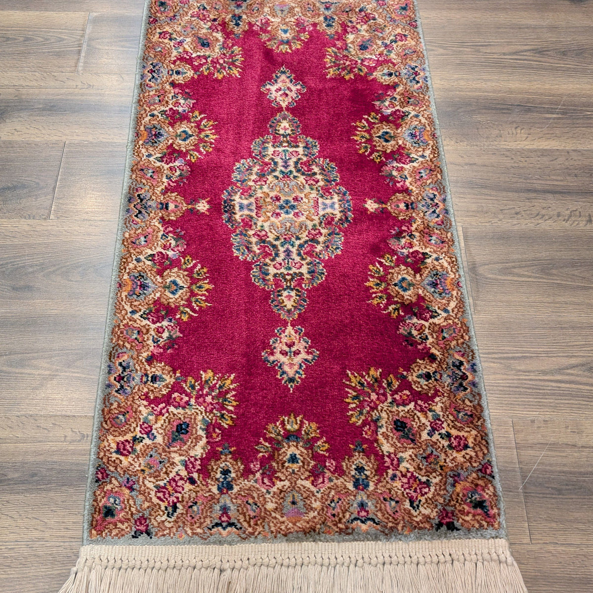 Karastan Rug 2x4 Kirman Red Medallion #762, Small Wool Karastan Rug ...