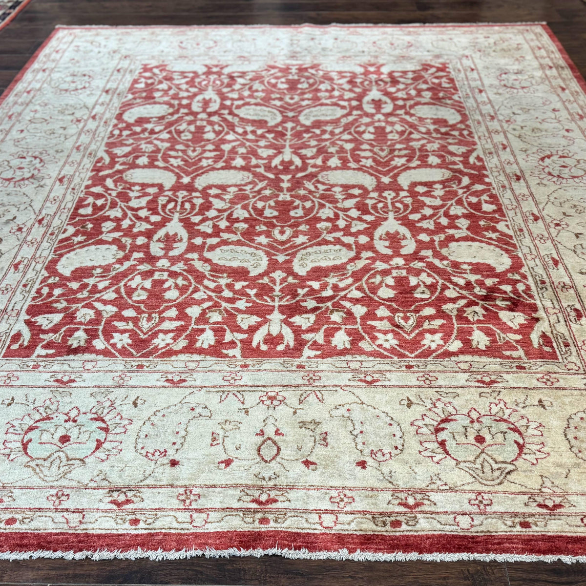 Pakistani Chobi Rug 8x10, Red, Handmade – Jewel Rugs