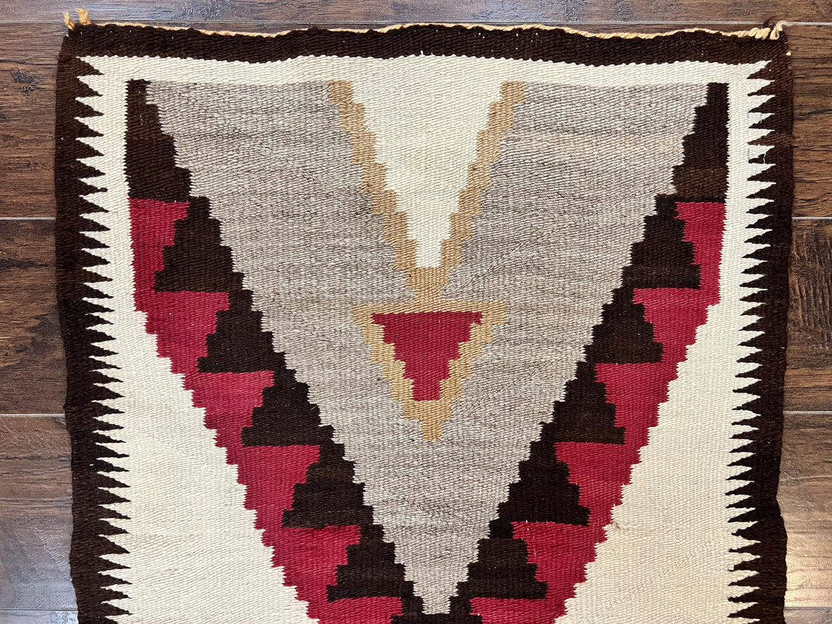Antique Navajo Rug 2x4, Collectible Native American Wool Handmade Rug ...