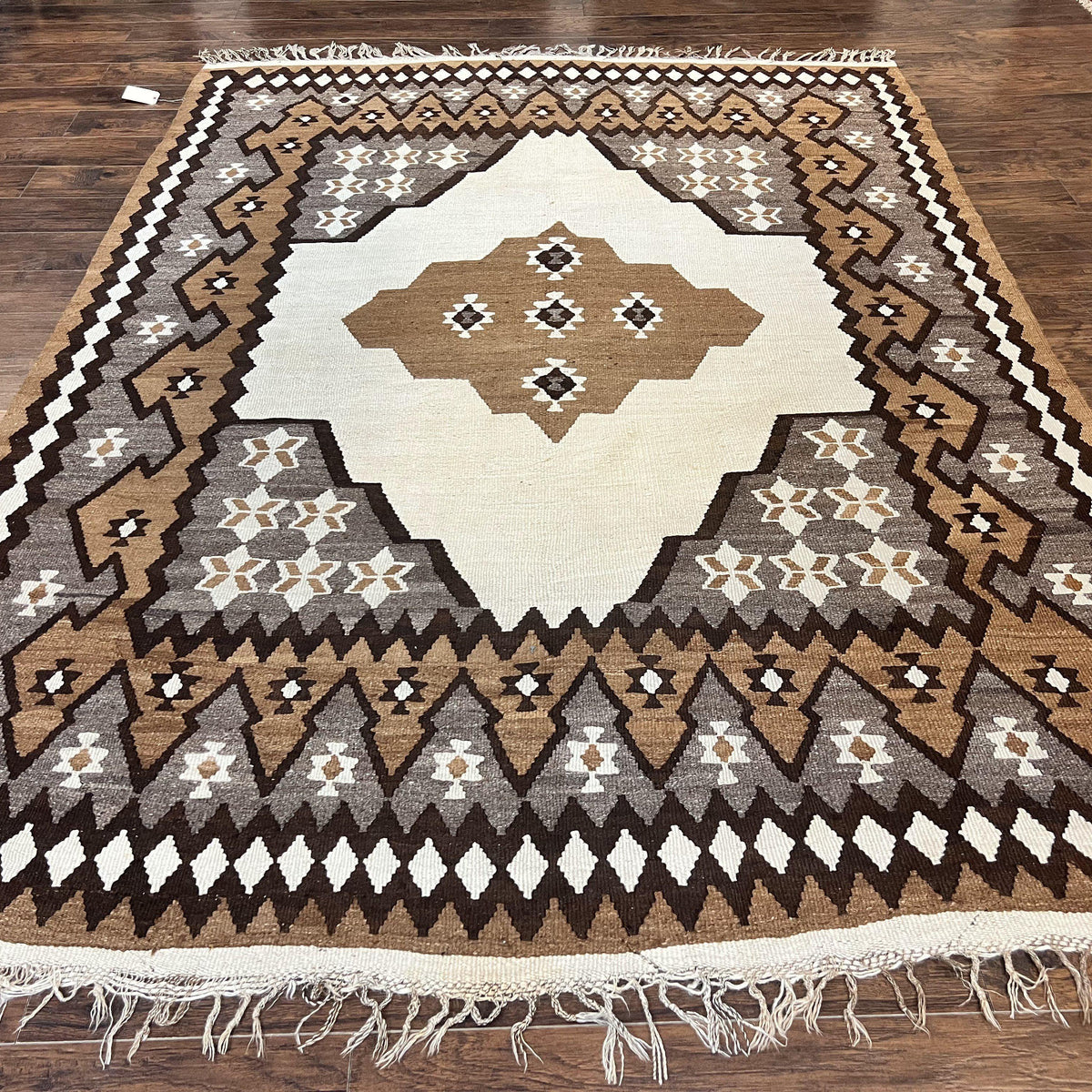 Antique Persian Fars Kilim Rug 8x11, Wool, Boho Tribal Persian Shiraz ...