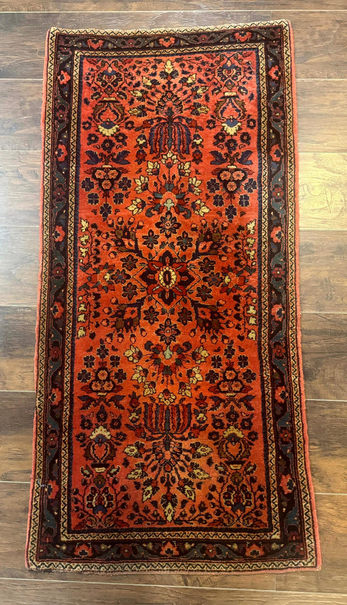 Antique Persian Sarouk Rug 2x4, Red, Fine 260 KPSI – Jewel Rugs