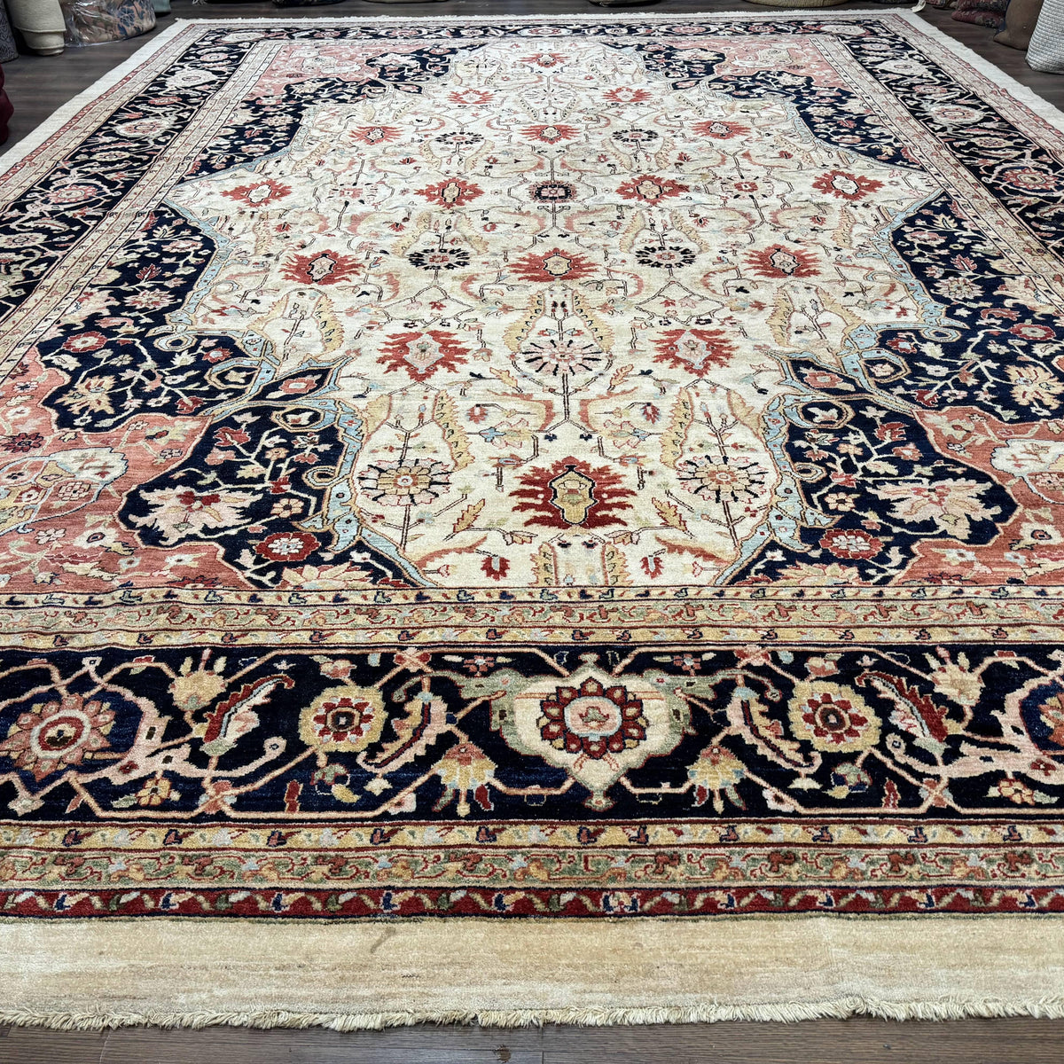 Large Palace Sized Stark Carpet 13x19, Traditional Wool Handmade Rug ...
