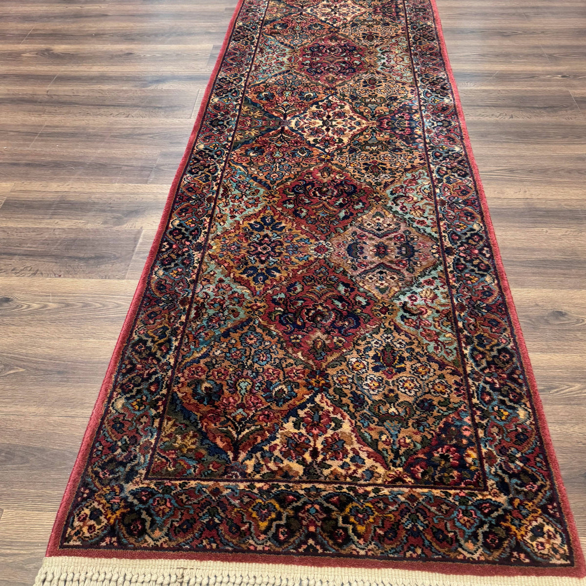 Karastan Runner Rug 3 x 12, Multicolor Panel Kirman Runner #717, Wool ...