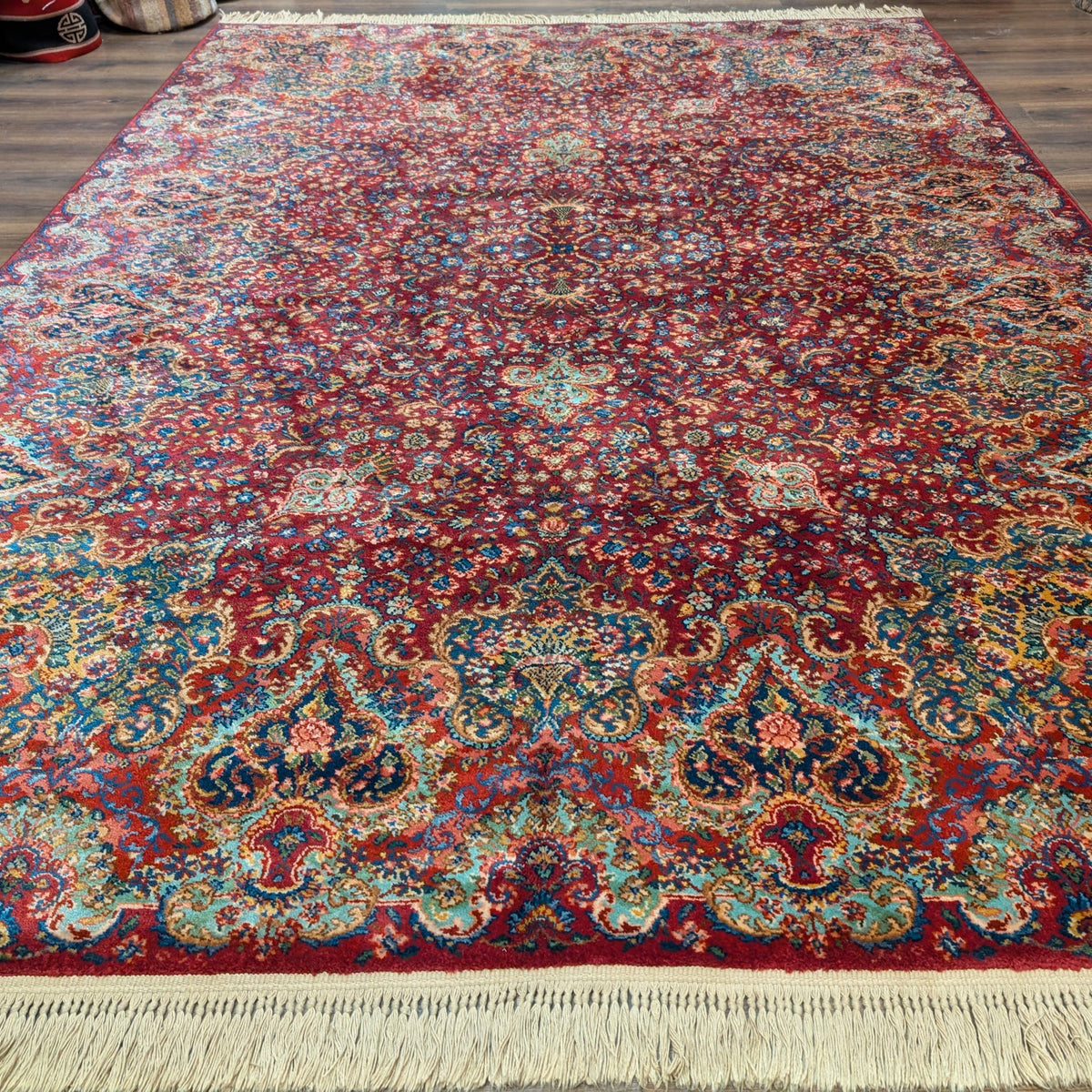 Karastan Rug 8.8 x 12 Red Floral Kirman FD742, Very Rare, Special Limi ...