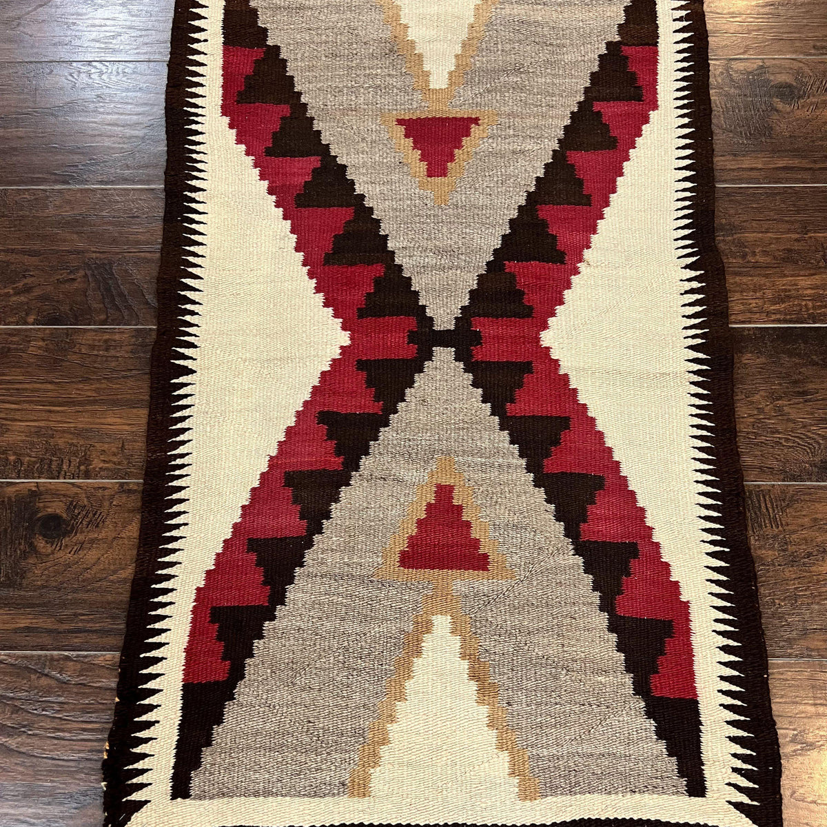 Antique Navajo Rug 2x4, Collectible Native American Wool Handmade Rug ...