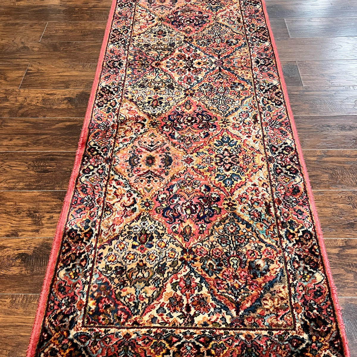 Karastan Runner Rug 3 x 9, Multicolor Panel Kirman Runner #717, Wool P ...