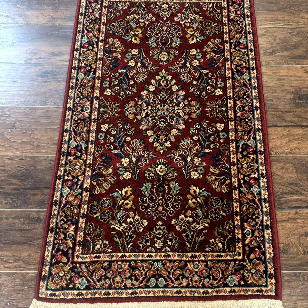 Small Karastan Rug 2.6 x 4 Red Sarouk #785, Karastan Wool Pile Rug, Or ...