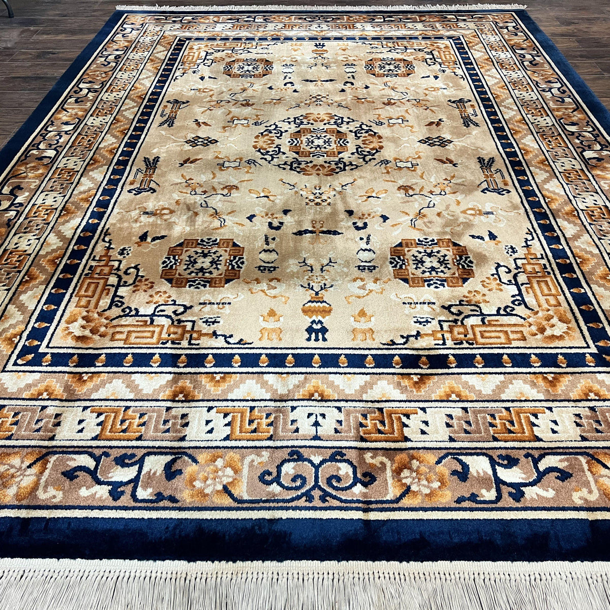 Karastan Rug 8.8 x 12, Cathay Medallion #727, Wool Karastan Carpet, Or ...