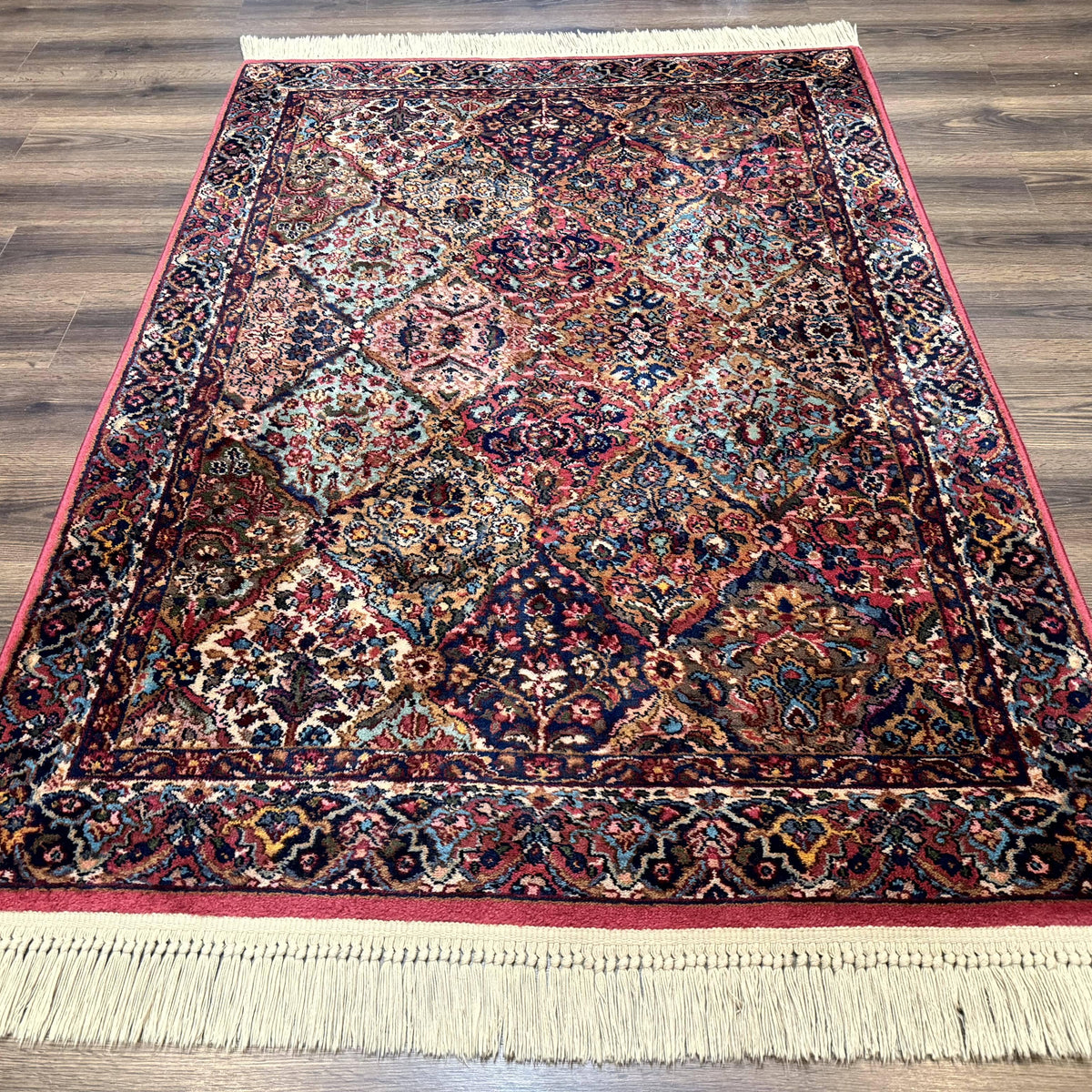 Karastan Rug 4x6 Multicolor Panel Kirman Rug #717, Wool Karastan Carpe ...