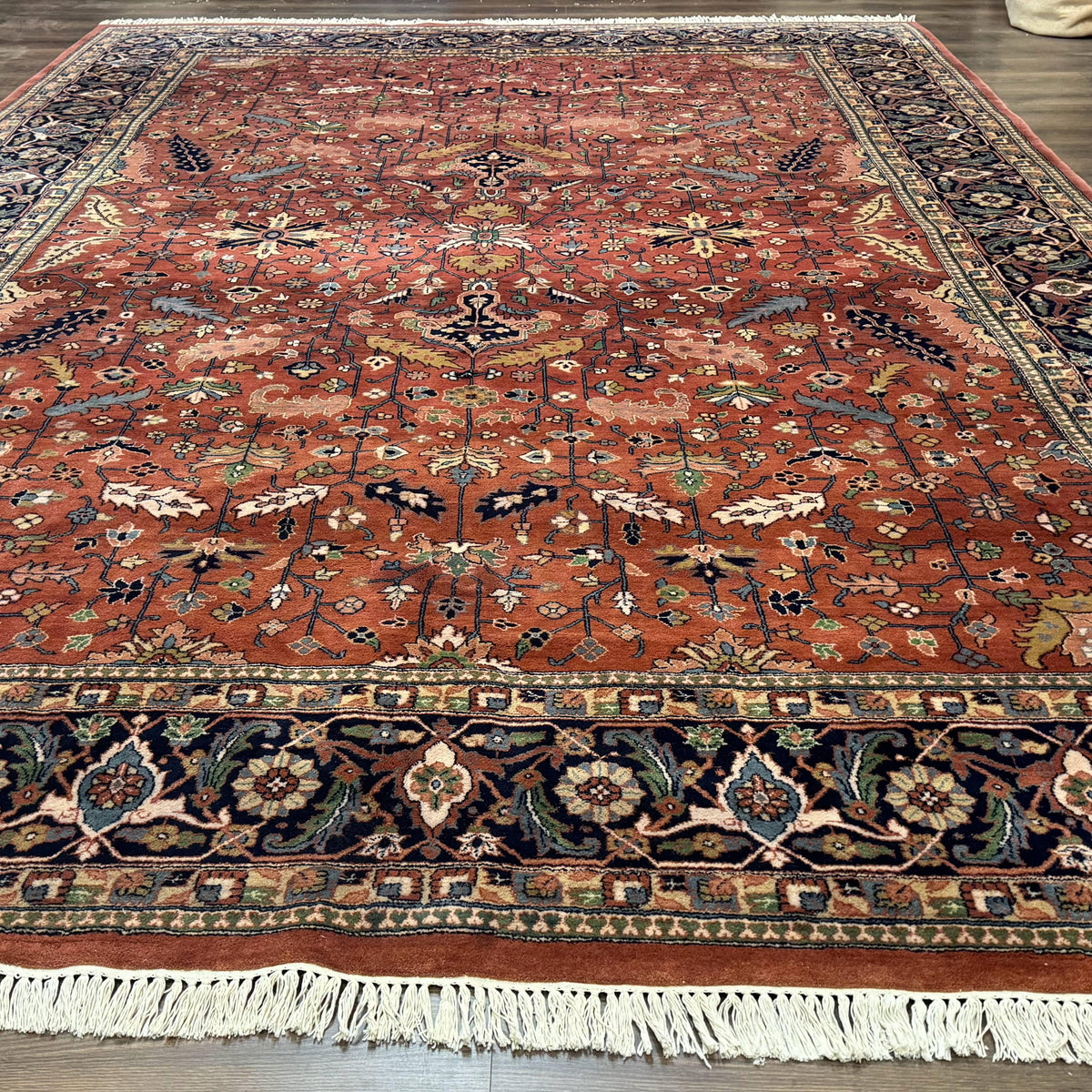 Indo Persian Heriz Rug 10x15, Allover Pattern, Large Wool Handmade Rug ...