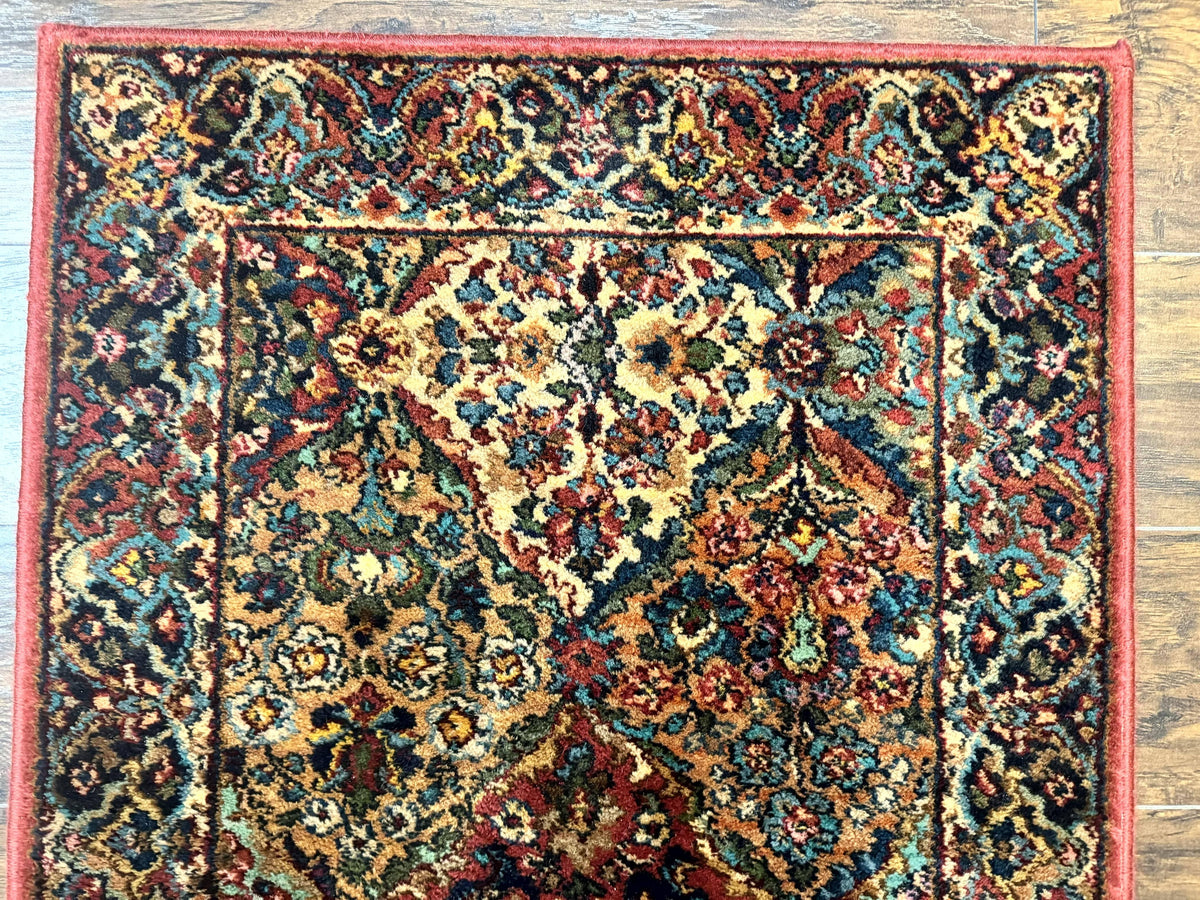 Karastan Rug 2.6 x 4 Multicolor Panel Kirman #717, Original Karastan C ...