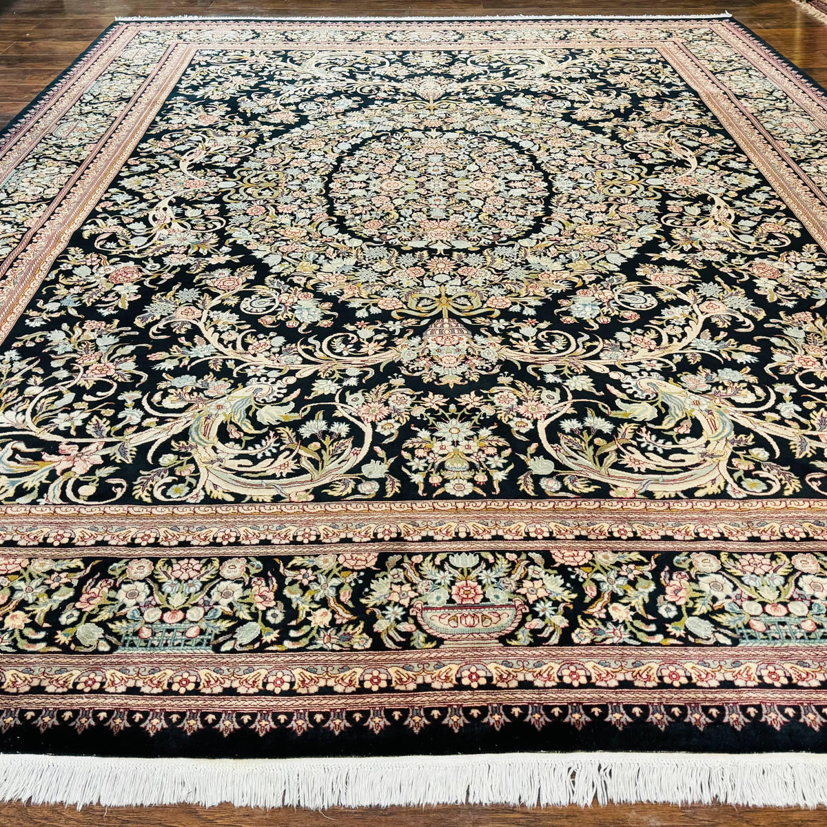Pak Persian Rug 9x12, Highly Detailed Fine 260 KPSI, Floral, Handmade ...