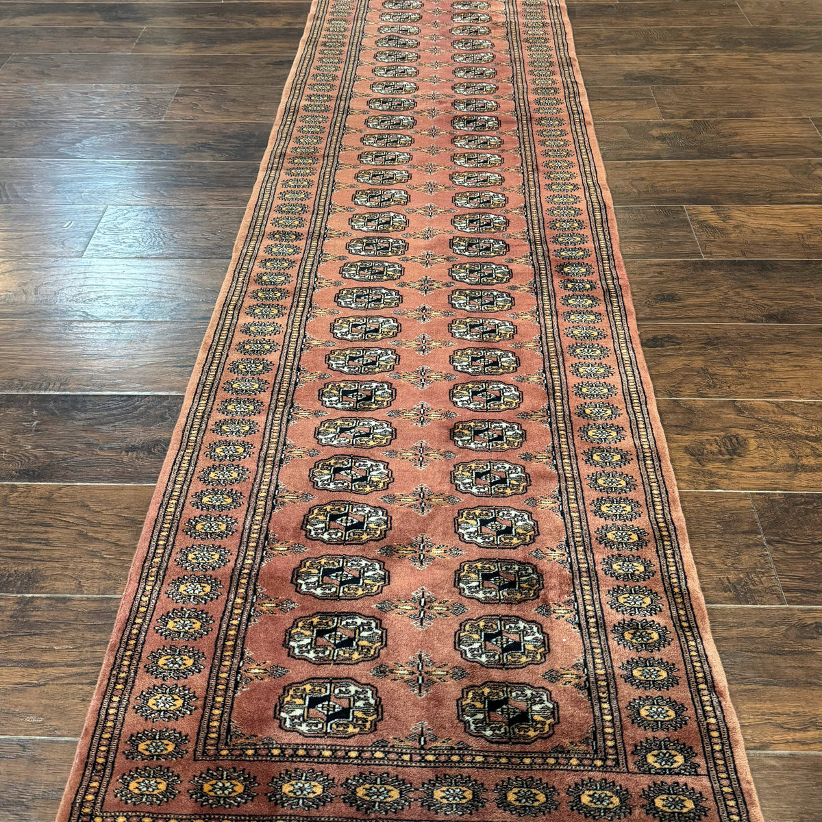 Pakistani Turkoman Bokhara Runner Rug 2.8 x 12, Oriental Runner for Ha ...