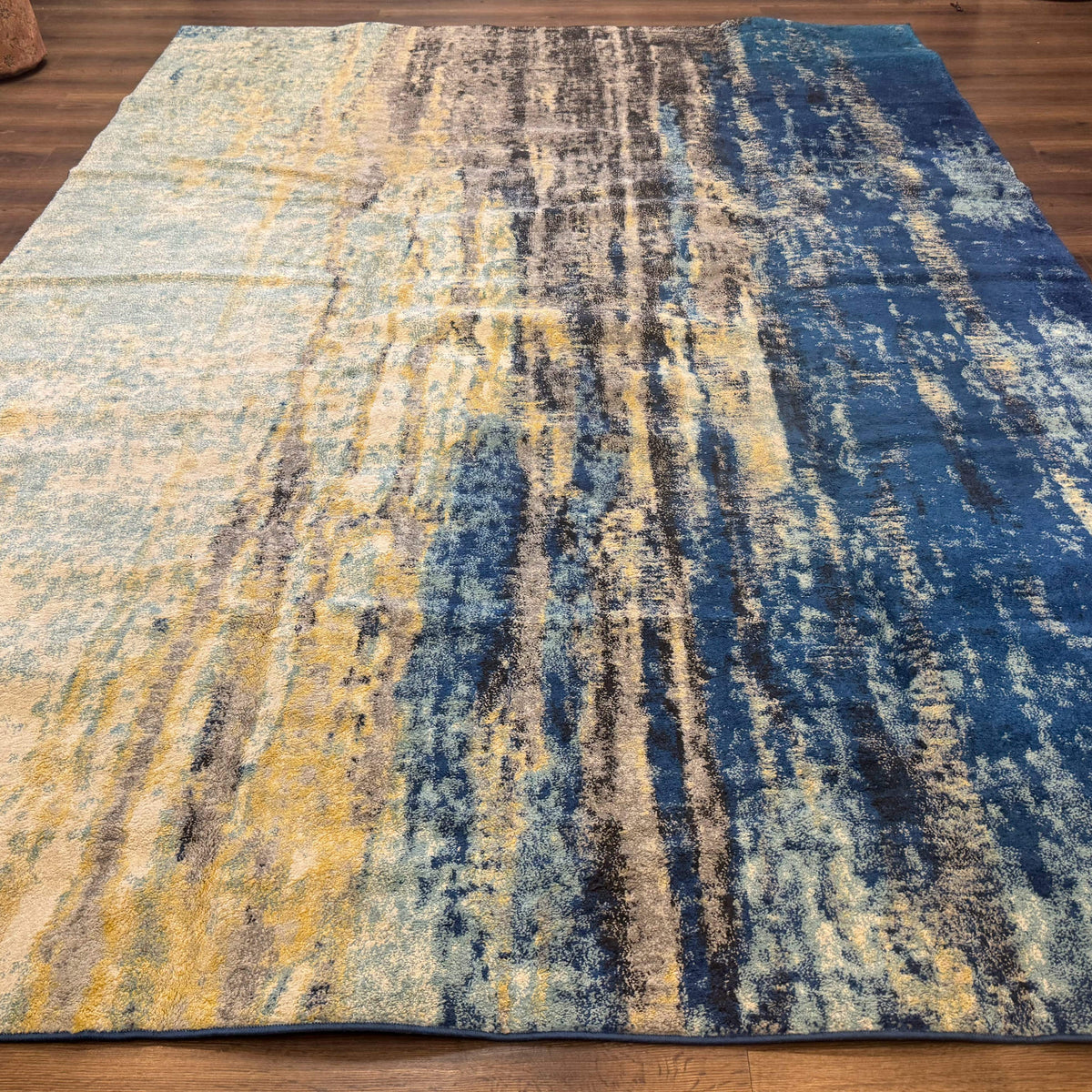 Modern Abstract Blue Area Rug 8x11 ft – Jewel Rugs