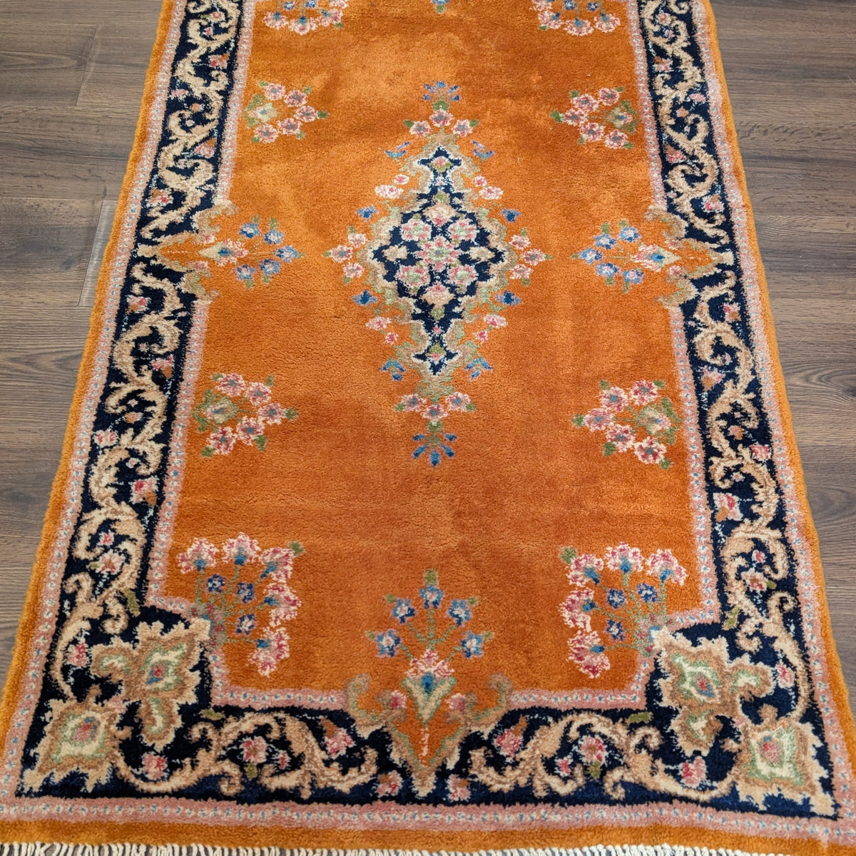 Orange Persian Rug 3x5, Kirman Wool Rug – Jewel Rugs