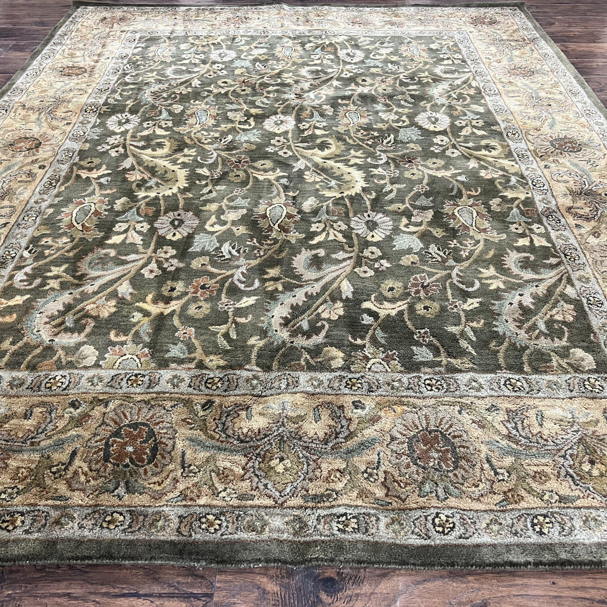 Pottery Barn Rug 8x10, Wool Hand Tufted Vintage Indian Carpet, Room Si ...