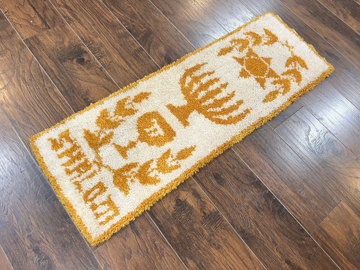 Unique Judaica Wall Hanging Rug 1.5 x 4, Shalom Menorah Jewish Star Ki ...