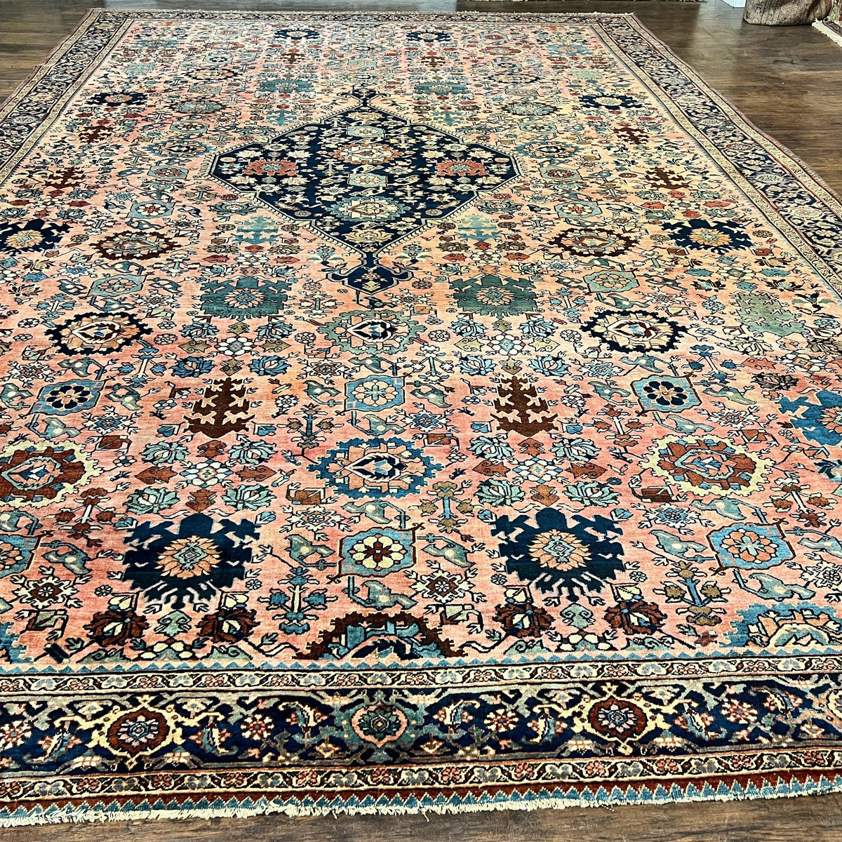 Rare Persian Sarouk Farahan Rug 9x15 – Antique Wool Carpet, Signed By ...