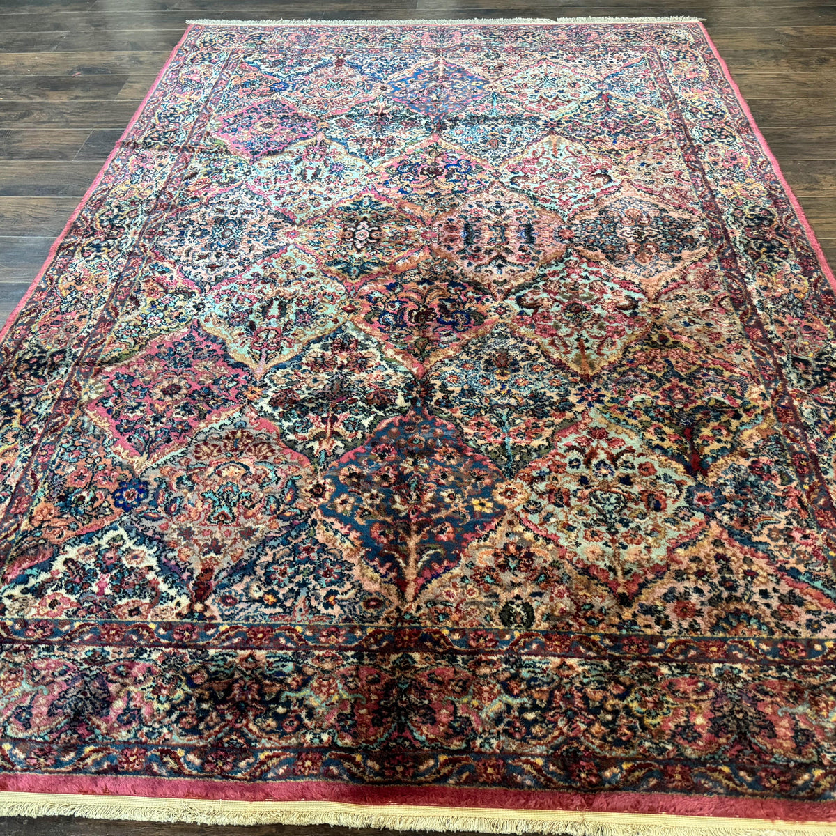 Karastan Rug 6x9, Multicolor Panel Kirman Rug #717, Wool Original Kara ...