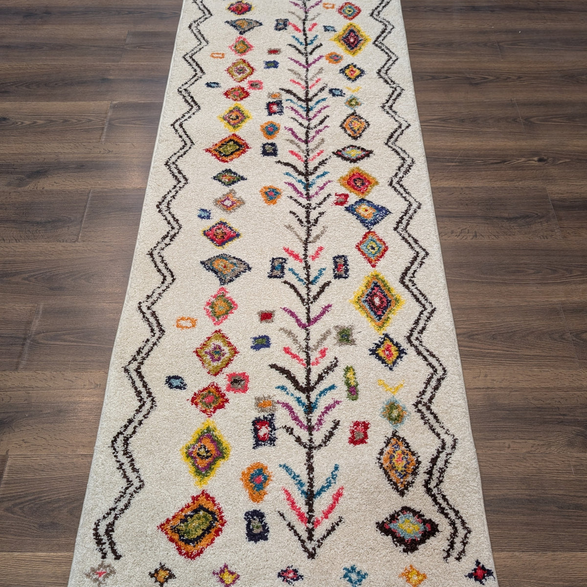 Moroccan Style Runner Rug 2.8 x 8, Marakesh Runner, Bohemian Berber ...