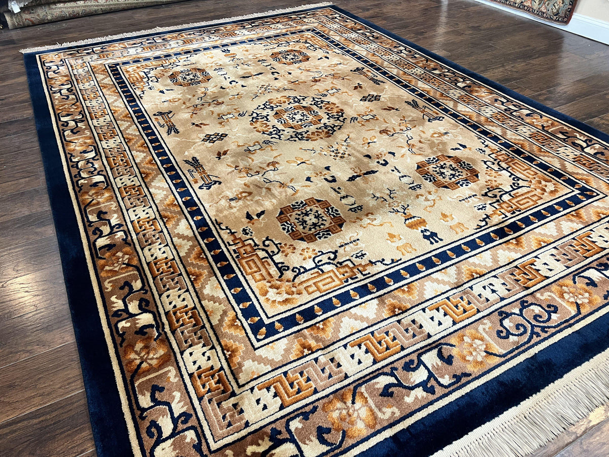 Karastan Rug 8.8 x 12, Cathay Medallion #727, Wool Karastan Carpet, Or ...