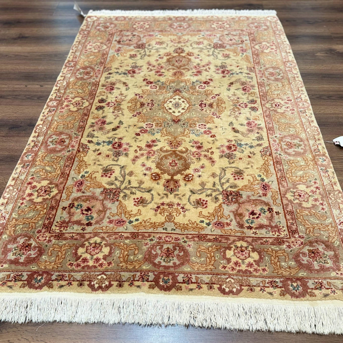 Sino Persian Rug 4x6, Wool and Silk Highlights, Fine 200 KPSI – Jewel Rugs
