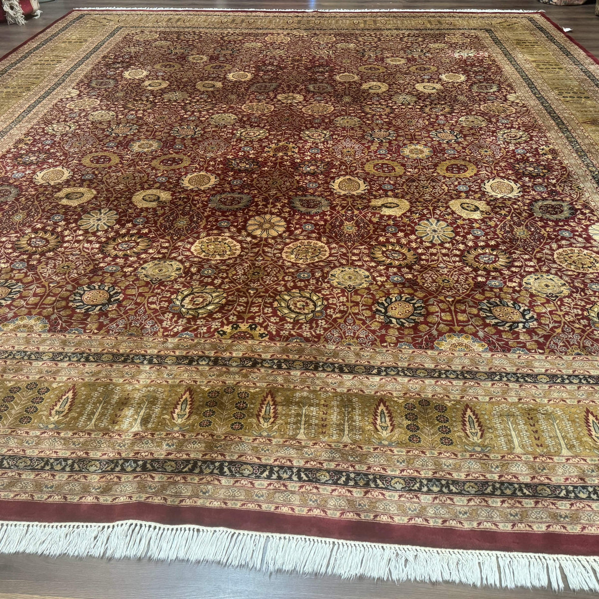 Palace Size Pak Persian Rug 12x15, Brick Red, Allover Pattern, Handmad ...