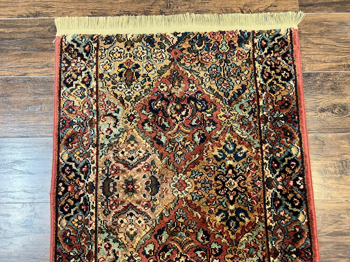 Karastan Runner Rug 2.6 x 7, Multicolor Panel Kirman Runner #717, Wool ...