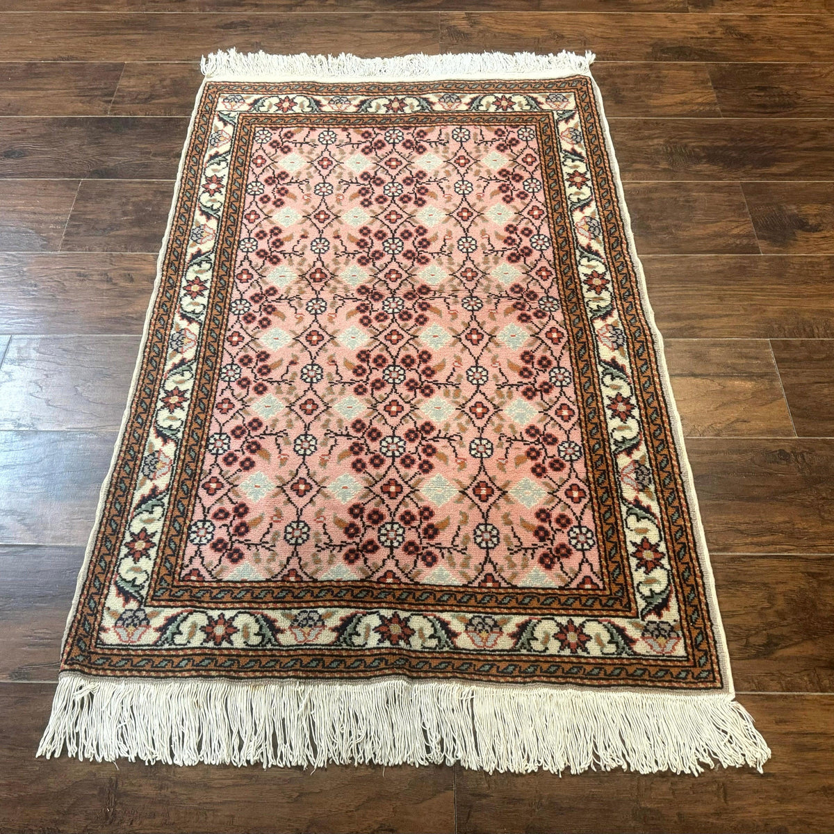 Turkish Sivas Rug 3x4, Pink, Handmade, Wool, Vintage – Jewel Rugs
