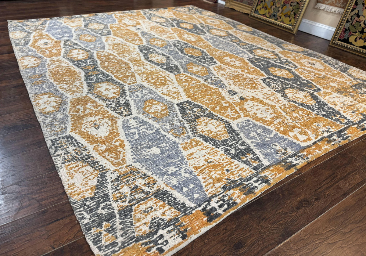 Handmade Contemporary Modern Indian Rug 8x10, Colorful – Jewel Rugs