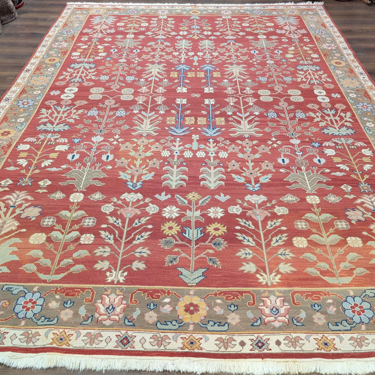 Large Soumak Rug 9x12, Wool Handmade Nourisan Carpet – Jewel Rugs