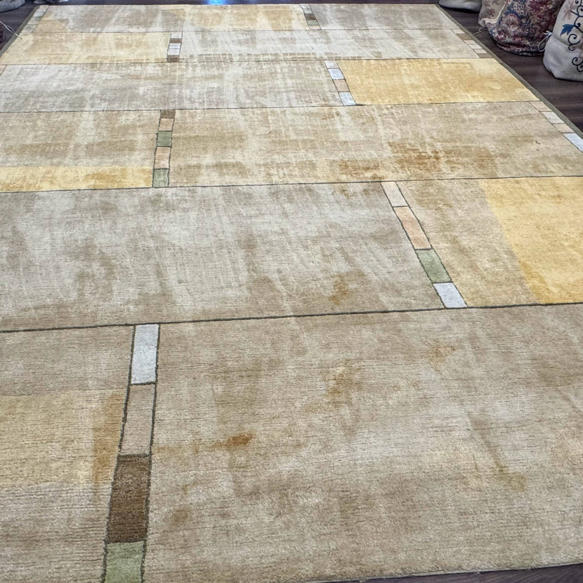 Tufenkian Tibetan Rug 12x16, Handmade Wool Modern Area Rug, Palace Siz ...