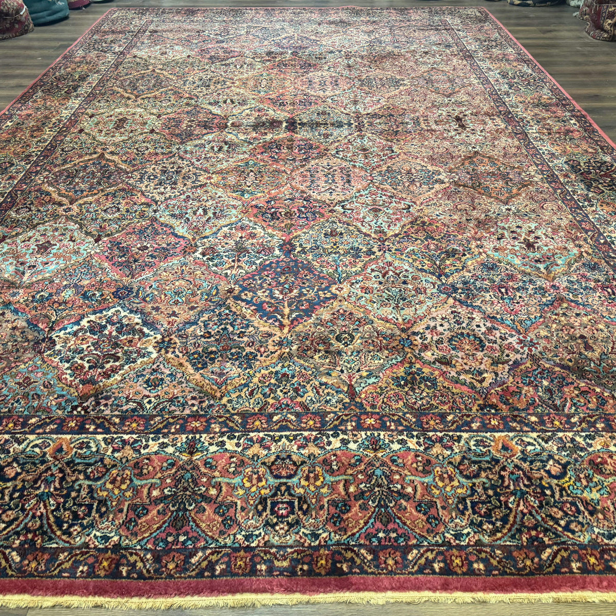 10x16 Karastan Multicolor Panel Kirman Rug #717, Palace Size Wool Disc ...