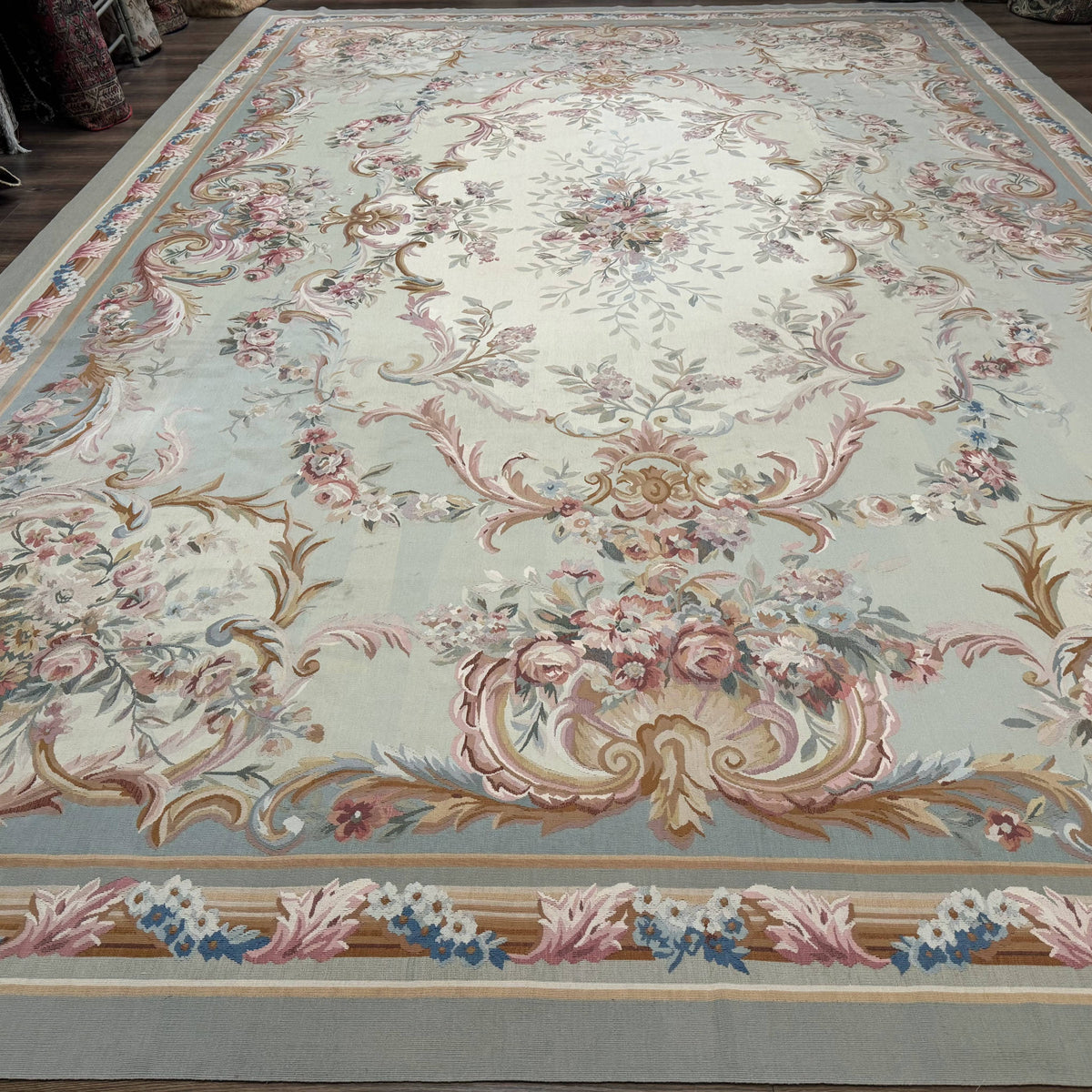 Palace Size Aubusson Rug 11x16, Large Aubusson Carpet – Jewel Rugs