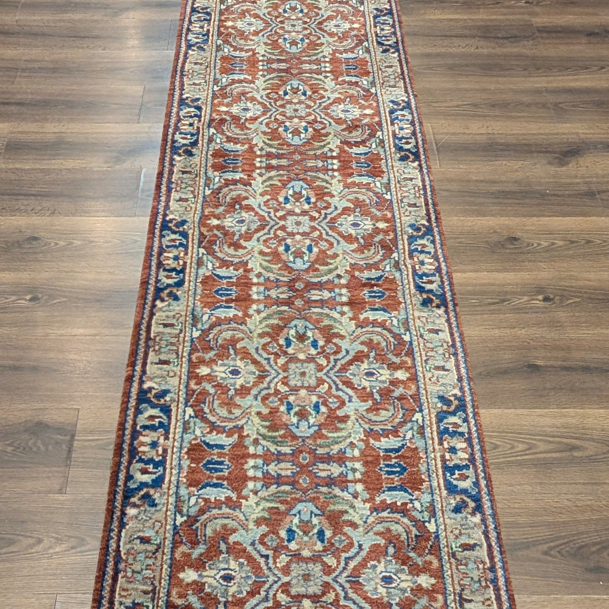 Indo Persian Runner Rug 2.6 x 16, Long Narrow Rug for Hallway, Brick R ...