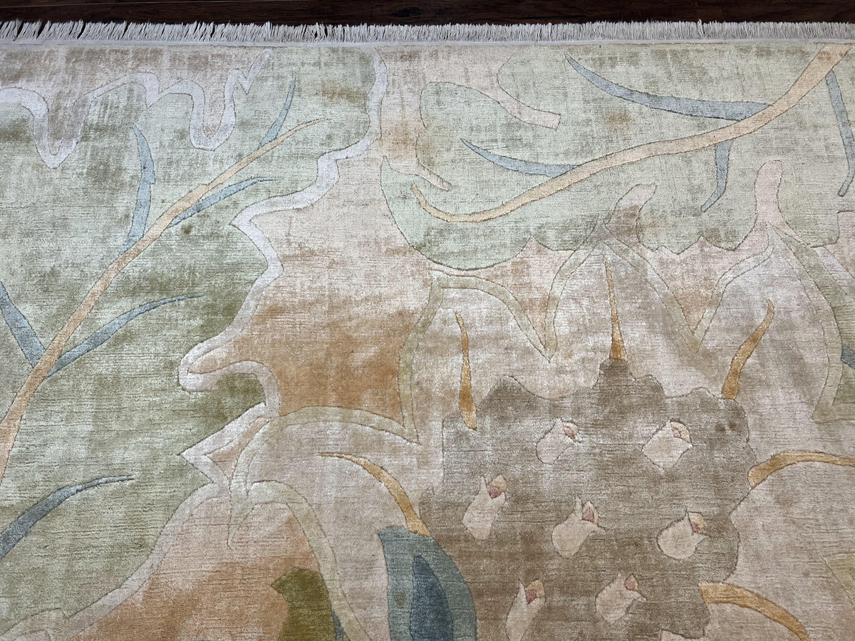 Tibetan Tufenkian Rug 10x13, Soft Wool, Modern Contemporary Design, Ha ...