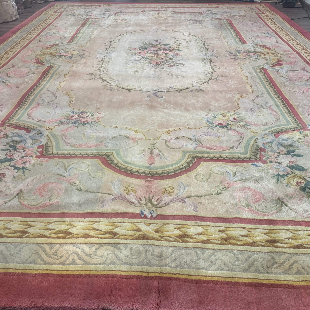 Palace Size Aubusson Rug 13 x 20 ft - Oversized Wool Carpet – Jewel Rugs