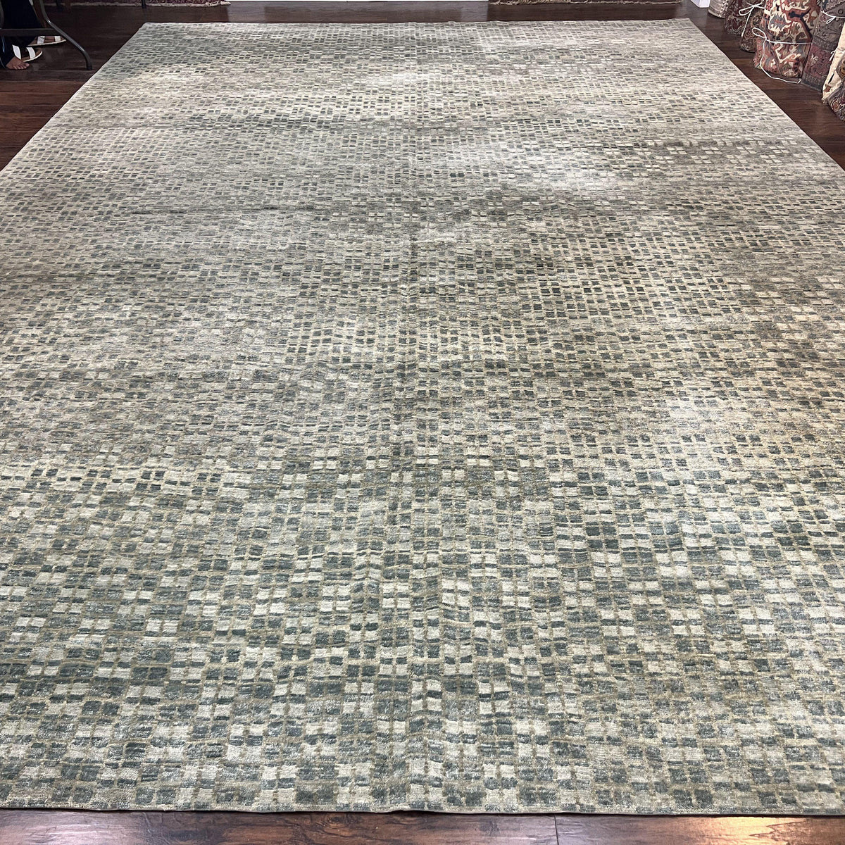 Extra Large Nepali Rug 12x18, Handmade Wool Modern Tibetan Oversized C ...