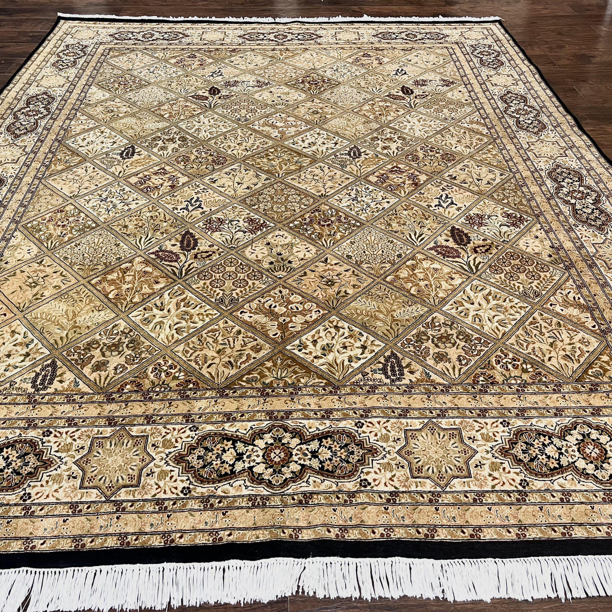 Pak Persian Rug 8x10, Multipanel Kirman Design, Wool Hand Knotted Vint ...