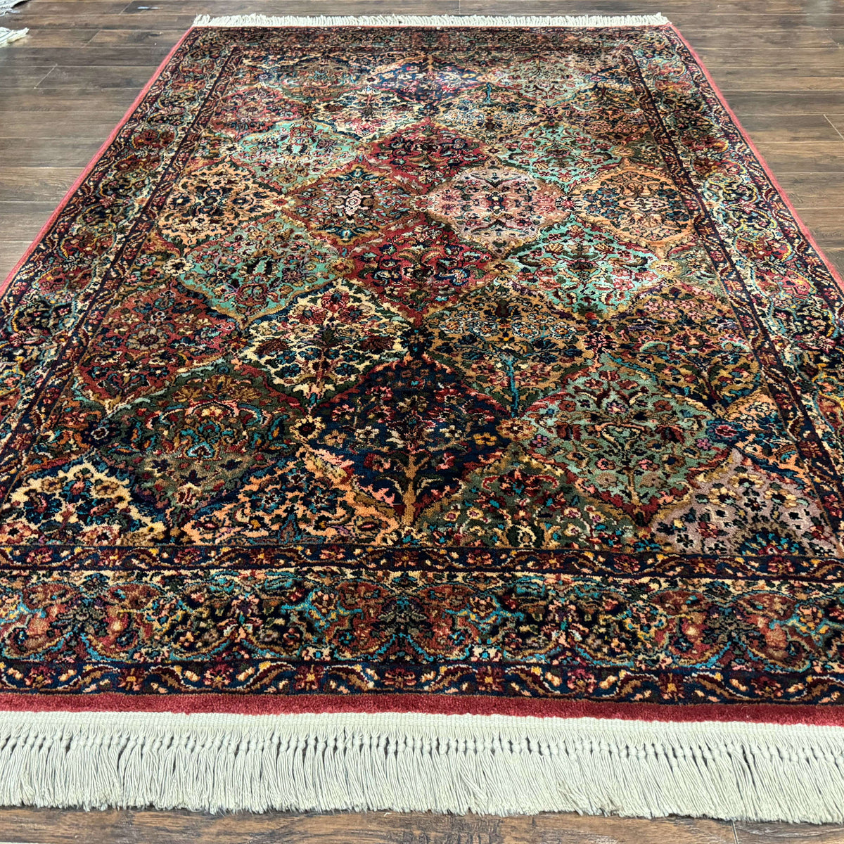 5.9 x 9 Karastan Rug Multicolor Panel Kirman #717, Original 700 Series ...