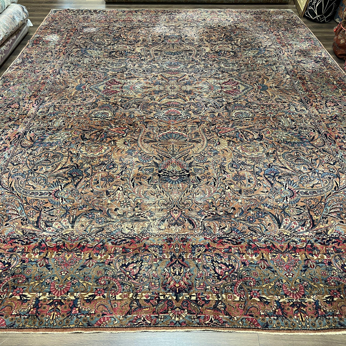 Stunning Persian Kirman Rug 11x15, Hand Knotted Wool Carpet, Large Ant ...