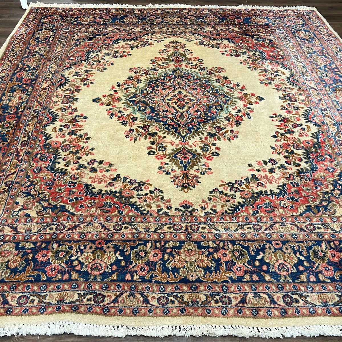 Persian Rug 9x10, Hamadan Rug, Antique Oriental Carpet, Wool Rug, Semi ...