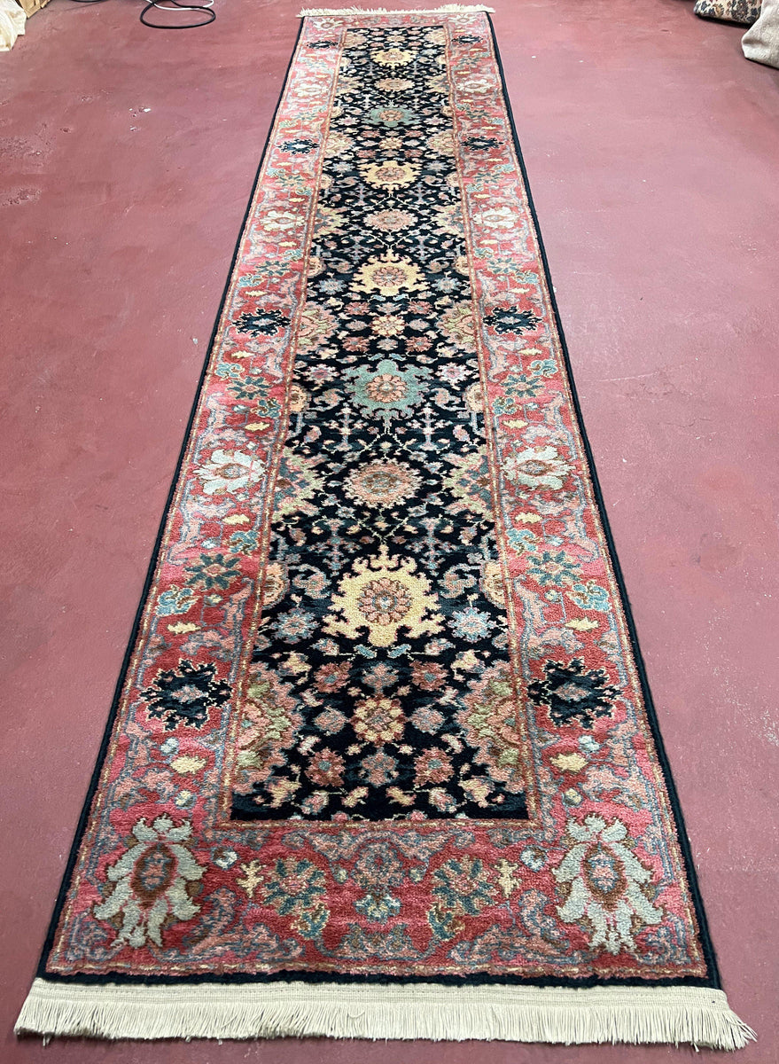 Vintage Karastan Runner Rug 2.6 x 12, Karastan Williamsburg Kurdish Pa ...