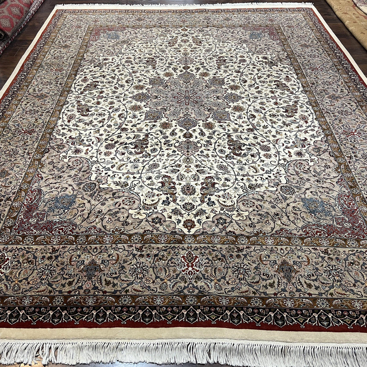 Beautiful Pak Persian Rug 10x13, Floral Medallion, Highly Detailed, Iv ...