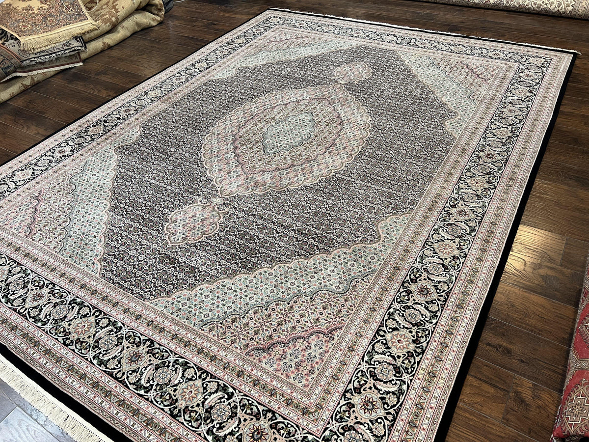 Fine Sino Persian Rug 9x12, Herati Mahi Pattern, Hand Knotted Wool Vin ...