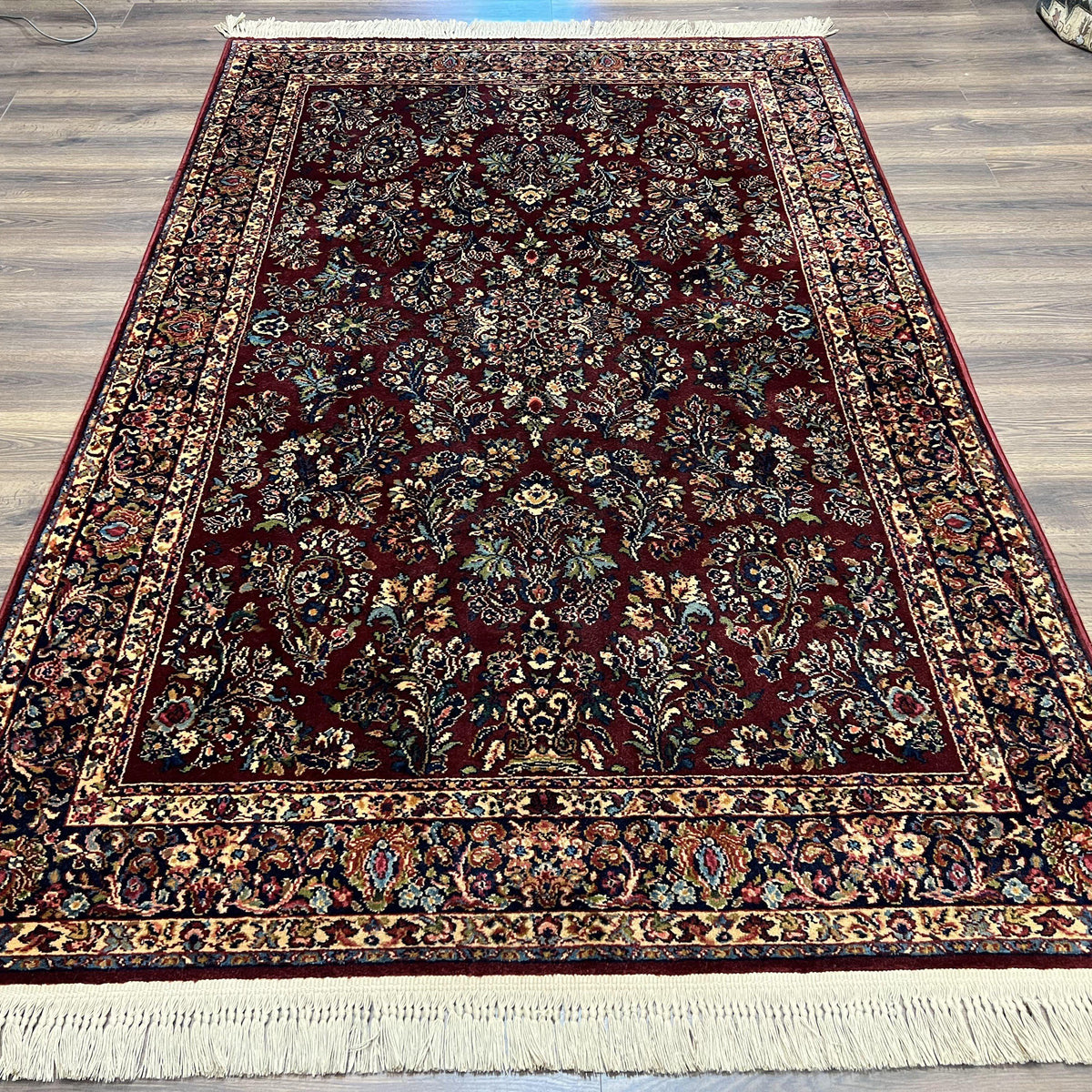 5.9 x 9 Karastan Rug Red Sarouk Rug #785, Karastan Wool Rug, Karastan ...