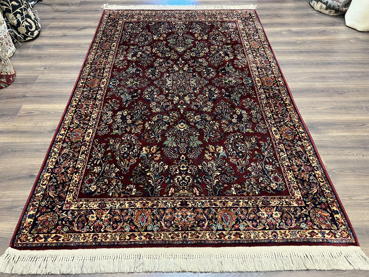 5.9 x 9 Karastan Rug Red Sarouk Rug #785, Karastan Wool Rug, Karastan ...