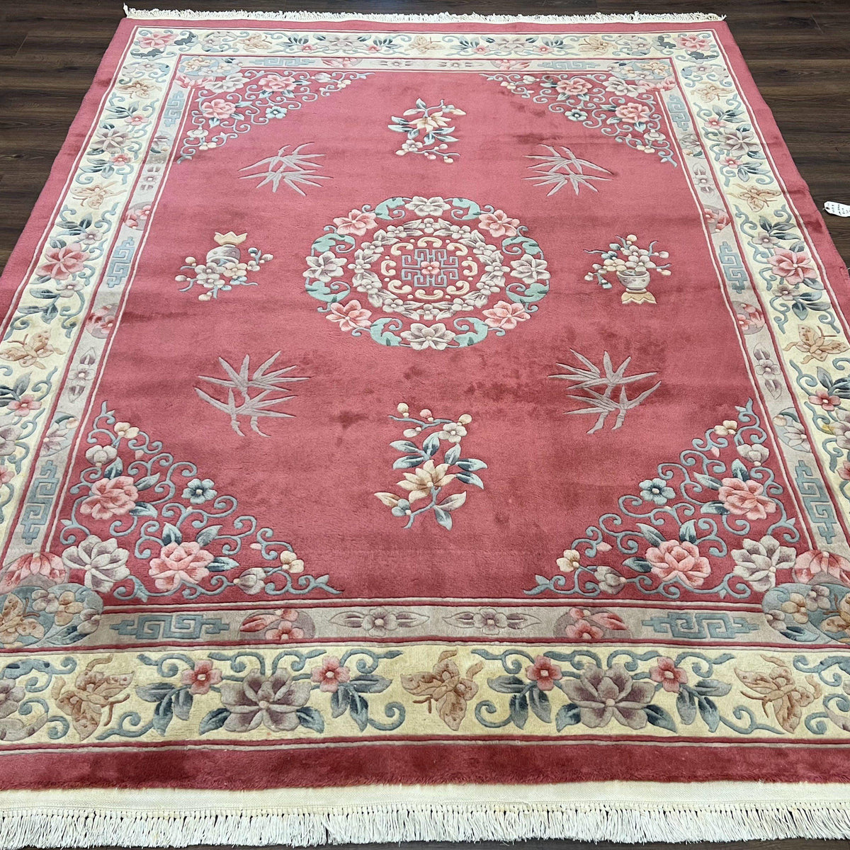 Chinese Carved Rug 8x10, Vintage 1960s Chinese Wool Carpet, Asian Orie ...