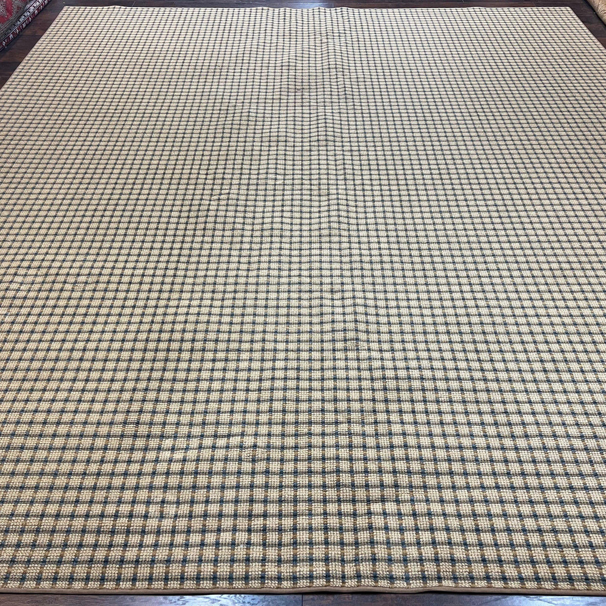 Panel Design Area Rug 10x12, Power-Loomed Rug, Beige, Square Panel Eng ...