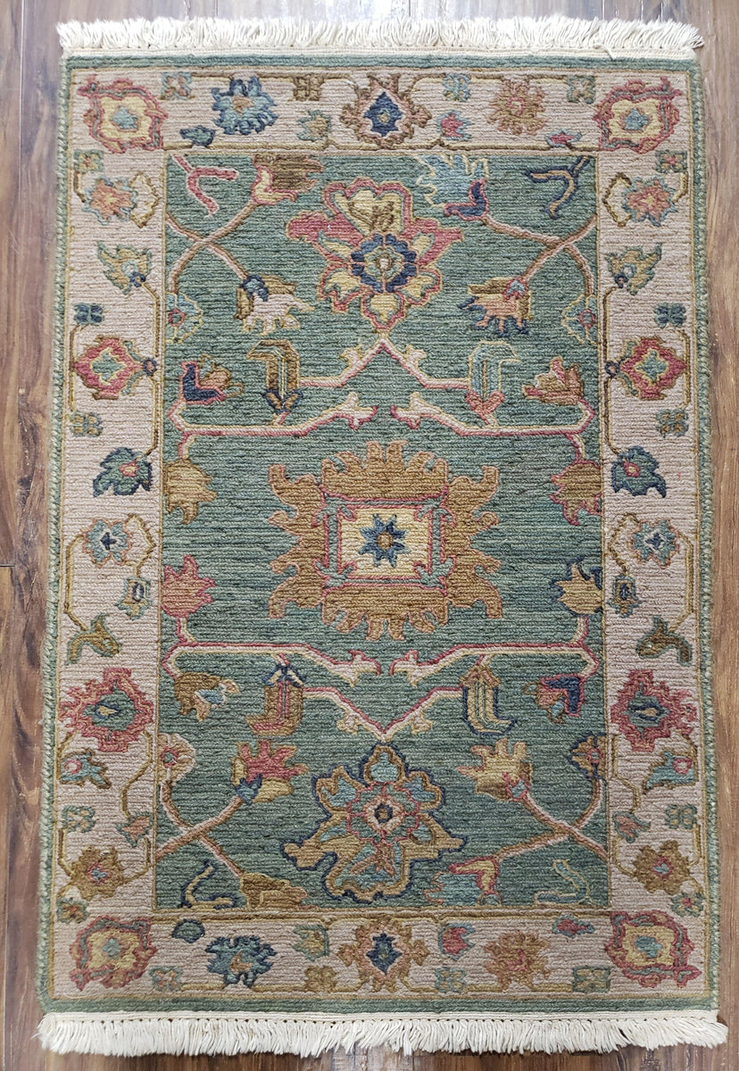 2x3 Handmade Flat Weave Wool Rug Indian Kilim Carpet Organic – Jewel Rugs